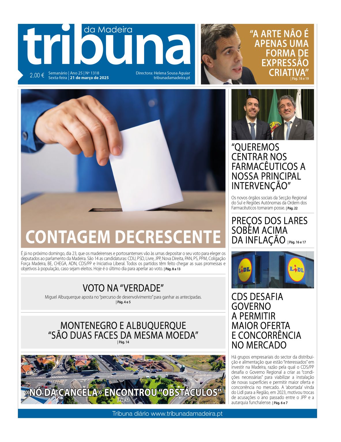 Nas bancas a edição 1318 do Tribuna da Madeira – Tribuna da Madeira